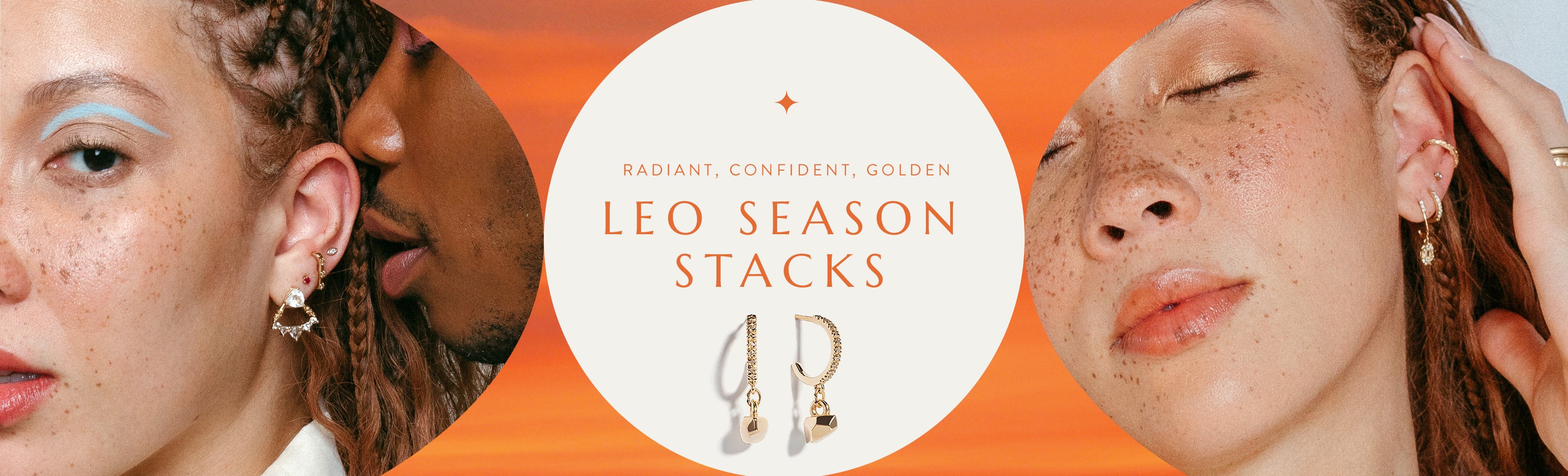Embrace the Radiance of Leo Season with Golden Earring Stacks – AngelaMonacojewelry