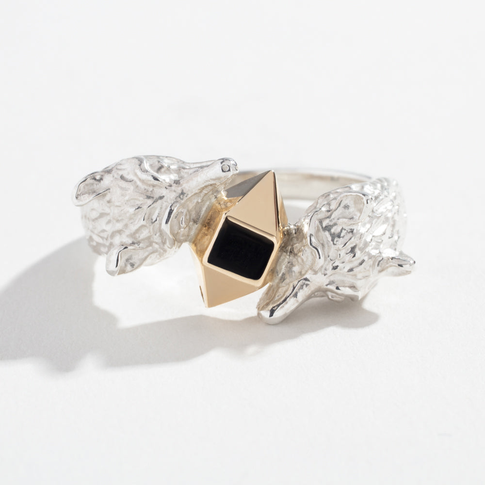 Wolf ring swarovski store