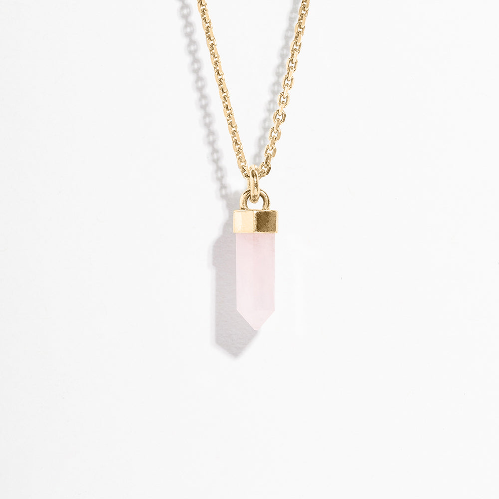 Quartz point necklace store